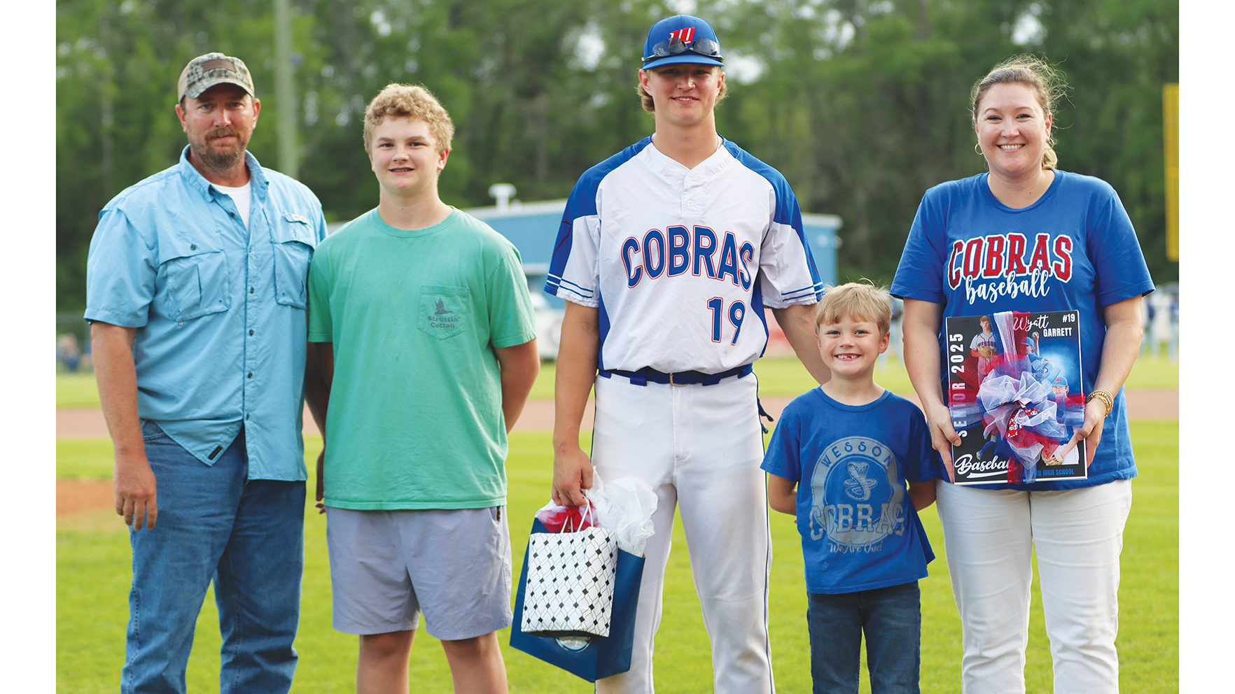 Wesson High School recognizes its sole graduating baseball player ...